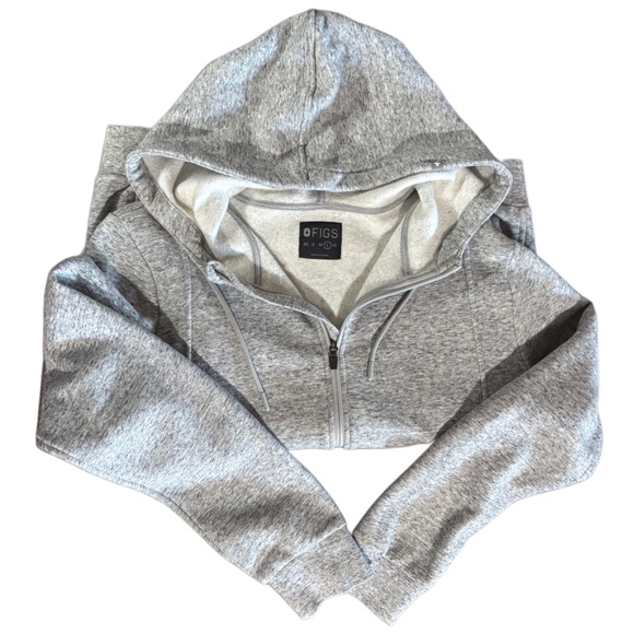 Figs | Jackets & Coats | Figs Heather Gray Hoodie | Poshmark